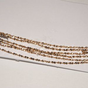 Icing | Jewelry | New Gold Chains Layered Choker Necklace Nwt | Poshmark